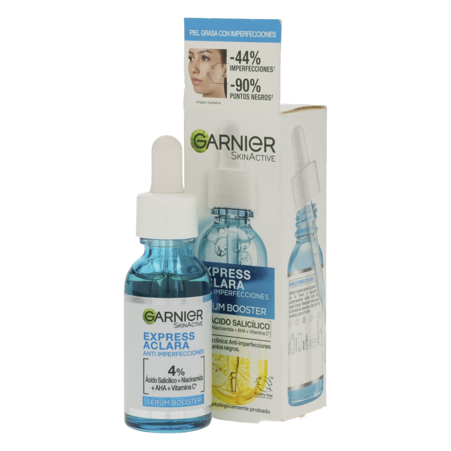 Sérum Facial Anti Imperfecciones Express Aclara Skin Active GARNIER 30 ...